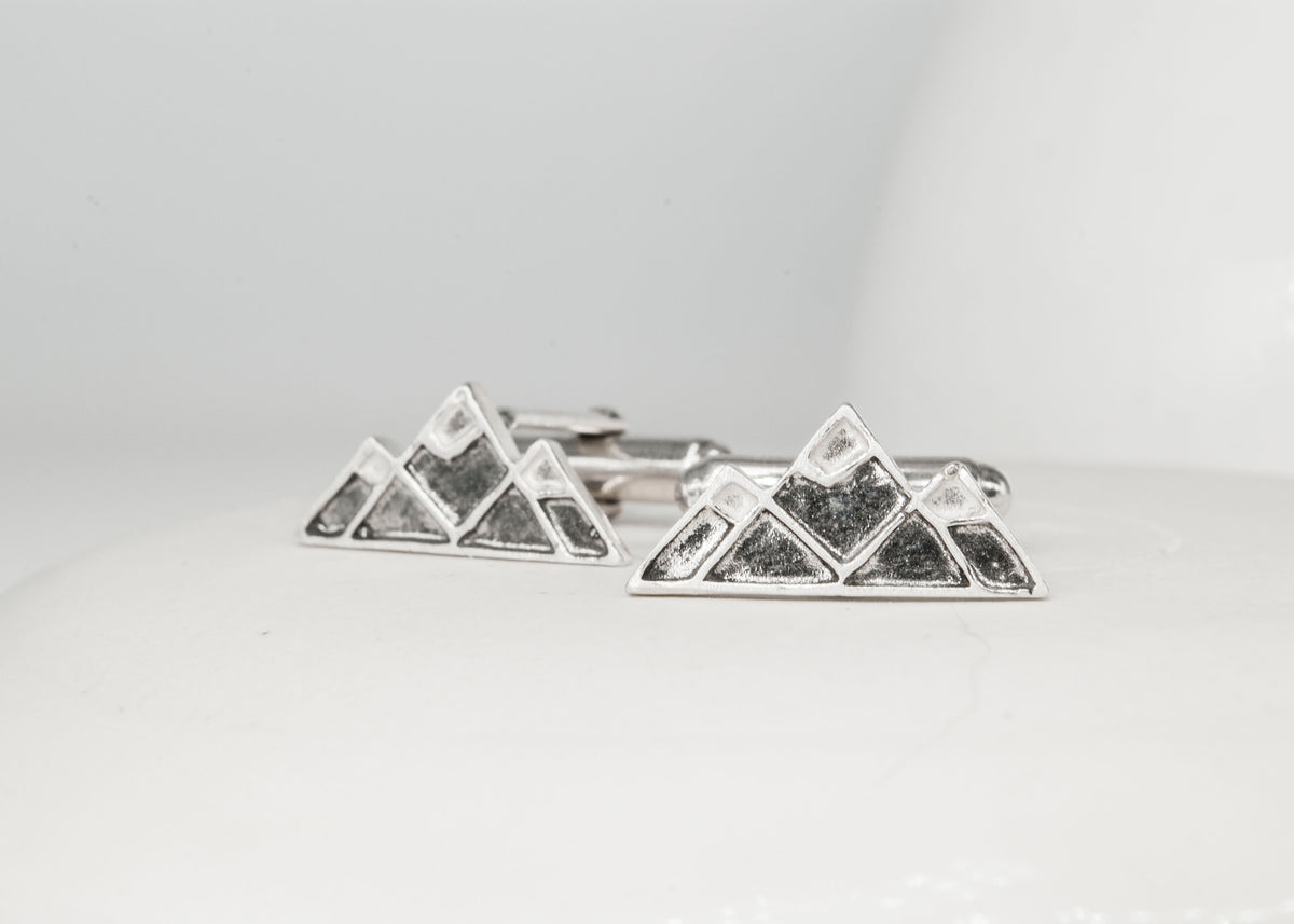 Three Peaks Mountain Cufflinks — Mackenzie Jones